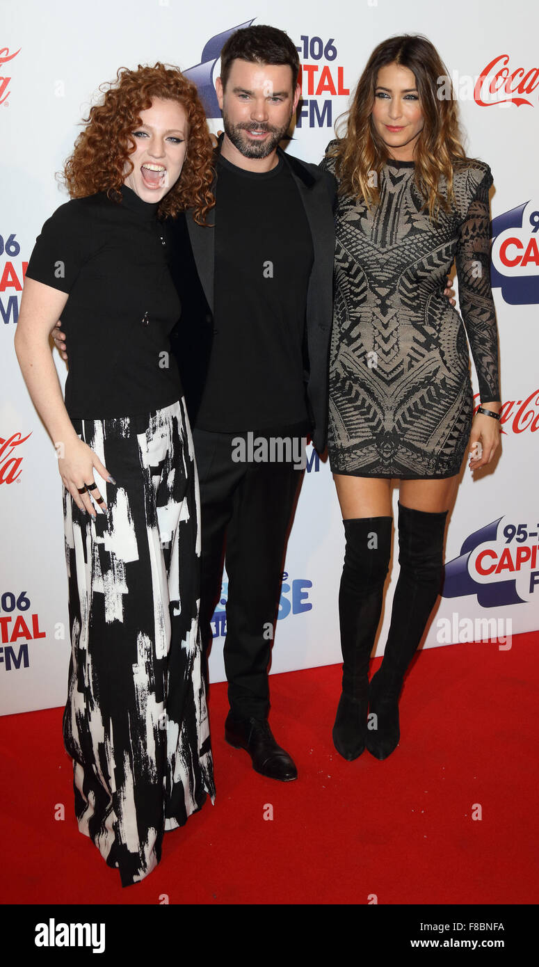 London, UK. 051215. Jess Glynne, Dave Berry and Lisa Snowdon at ...