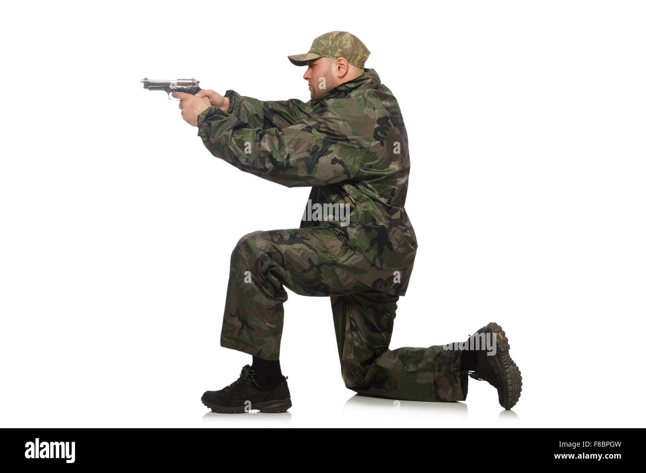 Solider holding rifle hi-res stock photography and images - Alamy