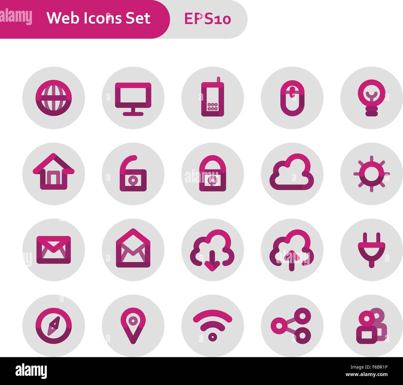 Box web icons user Stock Vector Images - Alamy
