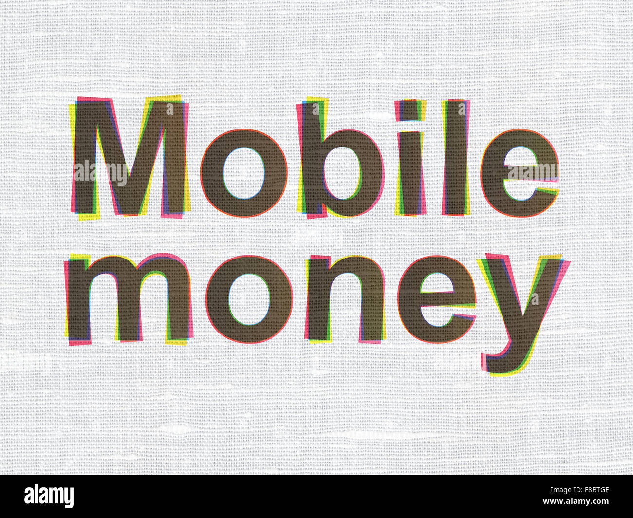 Currency concept: Mobile Money on fabric texture background Stock Photo ...