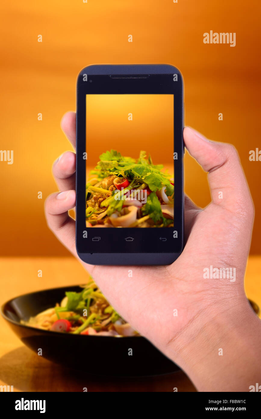 Food photography Mobile phone Stock Photo - Alamy