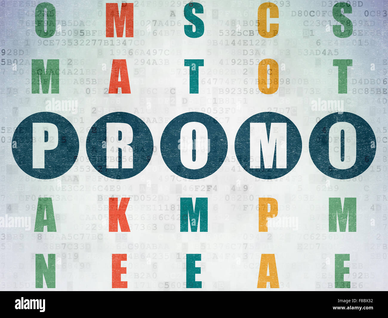 Marketing concept: Promo in Crossword Puzzle Stock Photo - Alamy