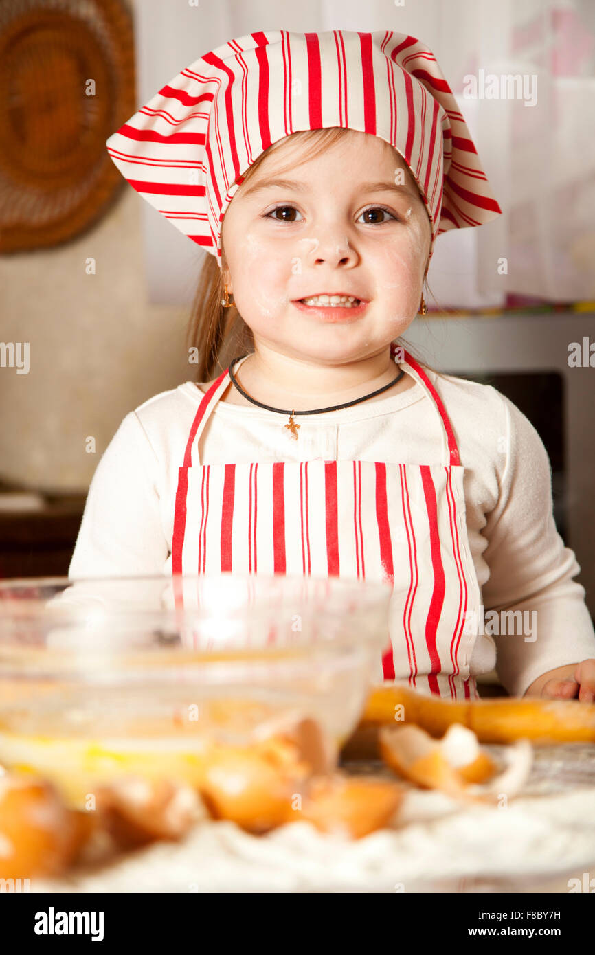 little chef in the kitchen Stock Photo - Alamy