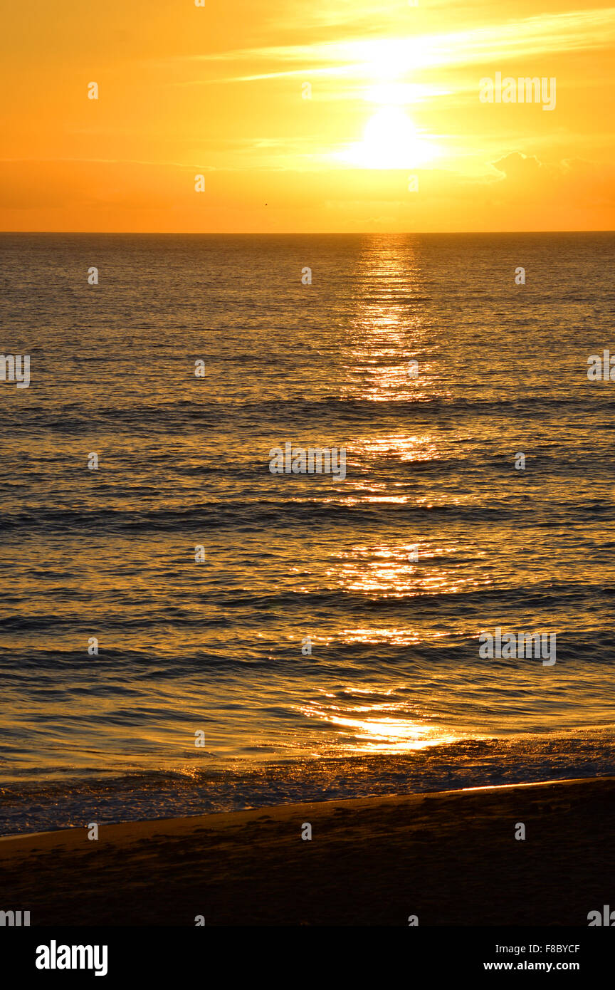 Sunset in the Mediterranean Stock Photo - Alamy