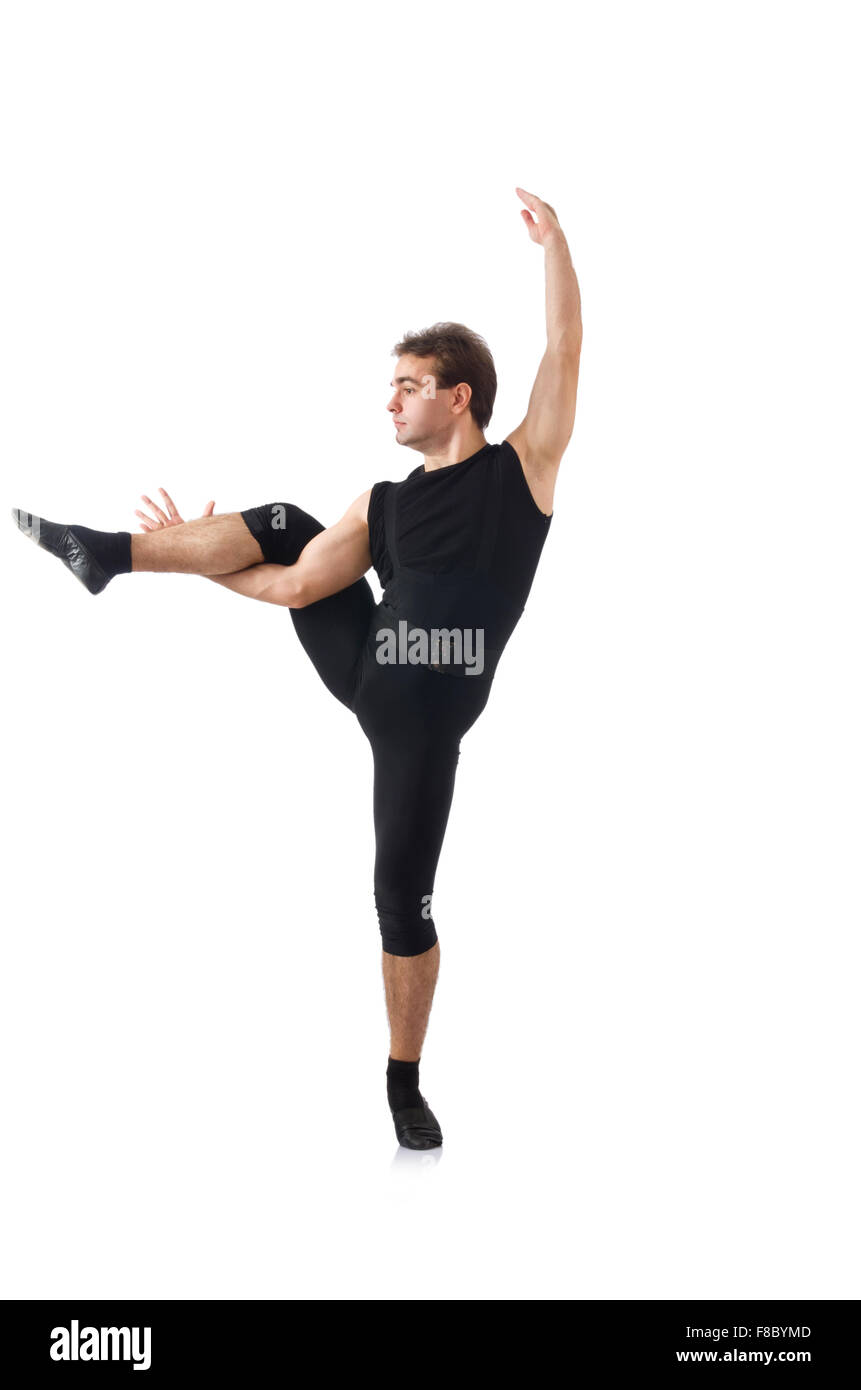Dancer isolated on the white background Stock Photo - Alamy