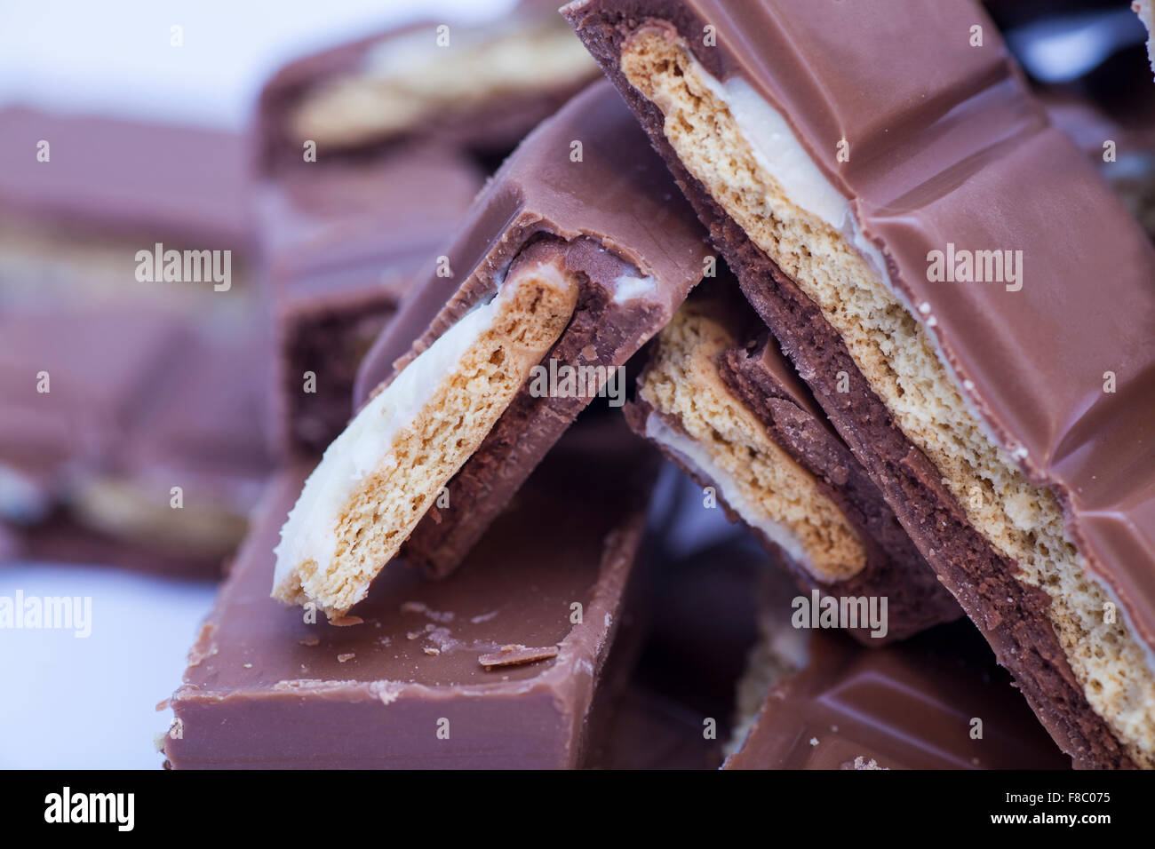 Chocolate bars background Stock Photo - Alamy