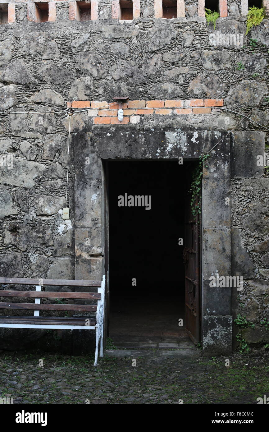 An old historic jail cell in San Sebastian, Jalisco, Mexico Stock Photo ...