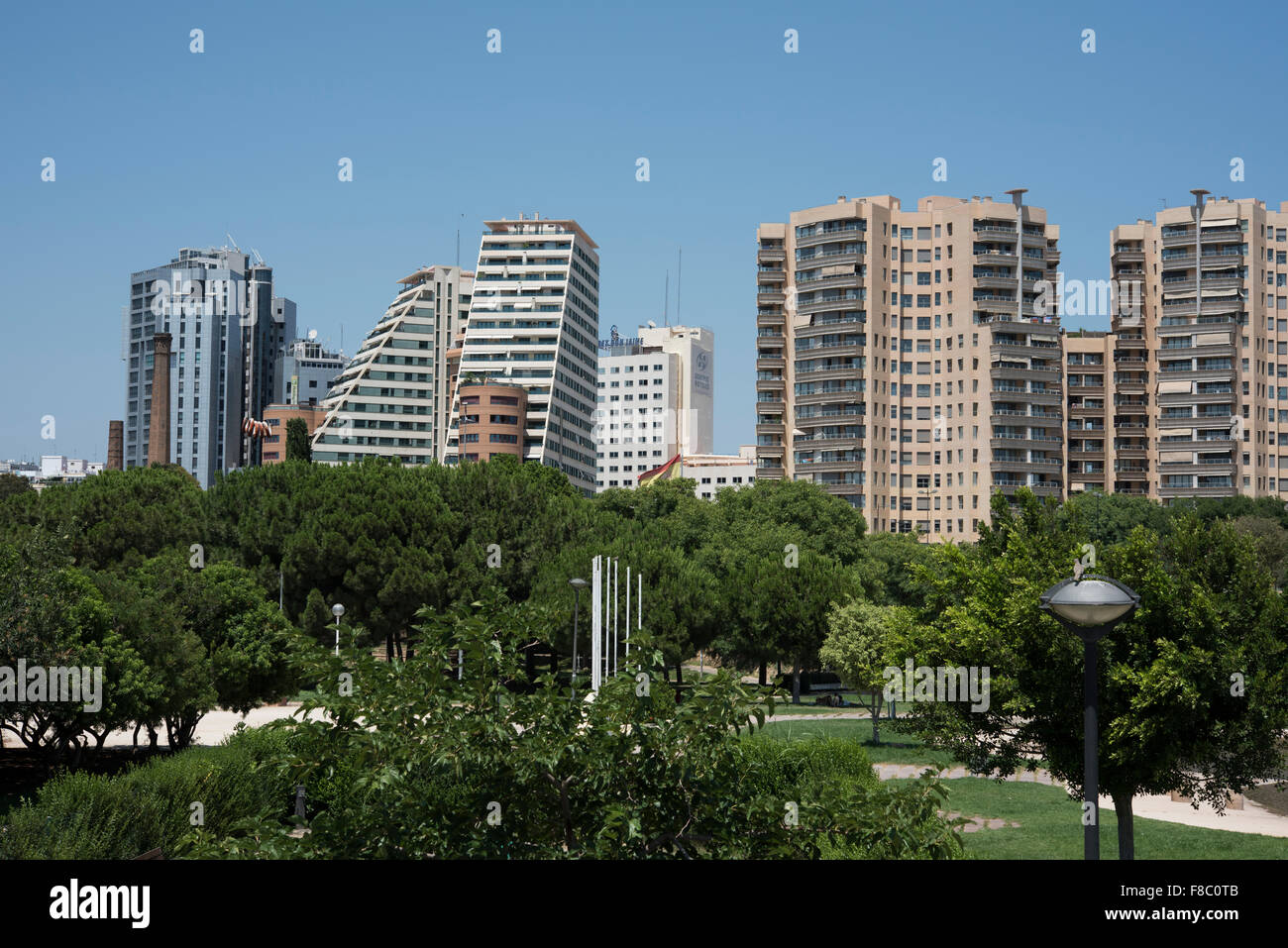 New high-rise buildings in Valencia, Spain Stock Photo - Alamy