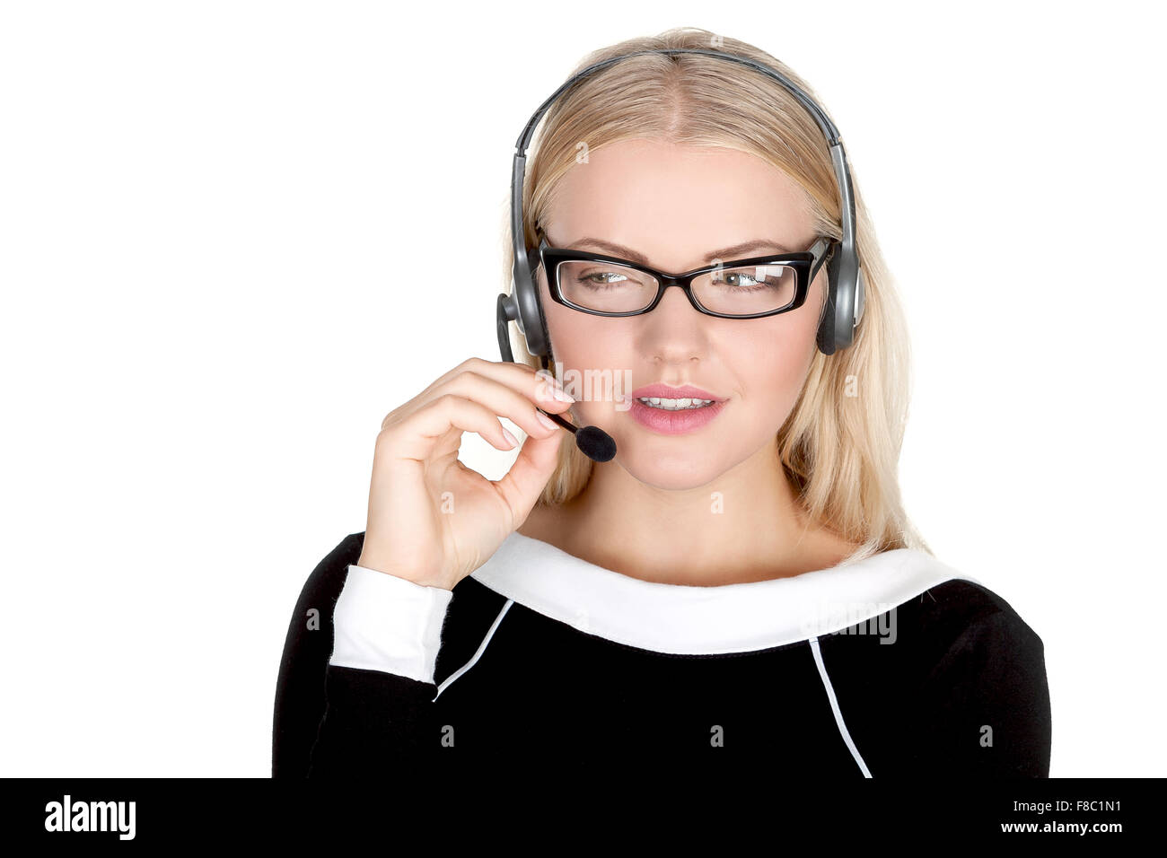 Call center operator in face hi-res stock photography and images - Alamy