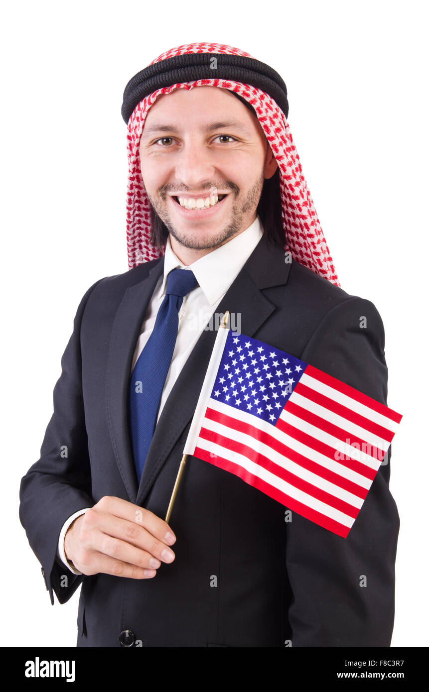 Arab man in diversity concept Stock Photo - Alamy