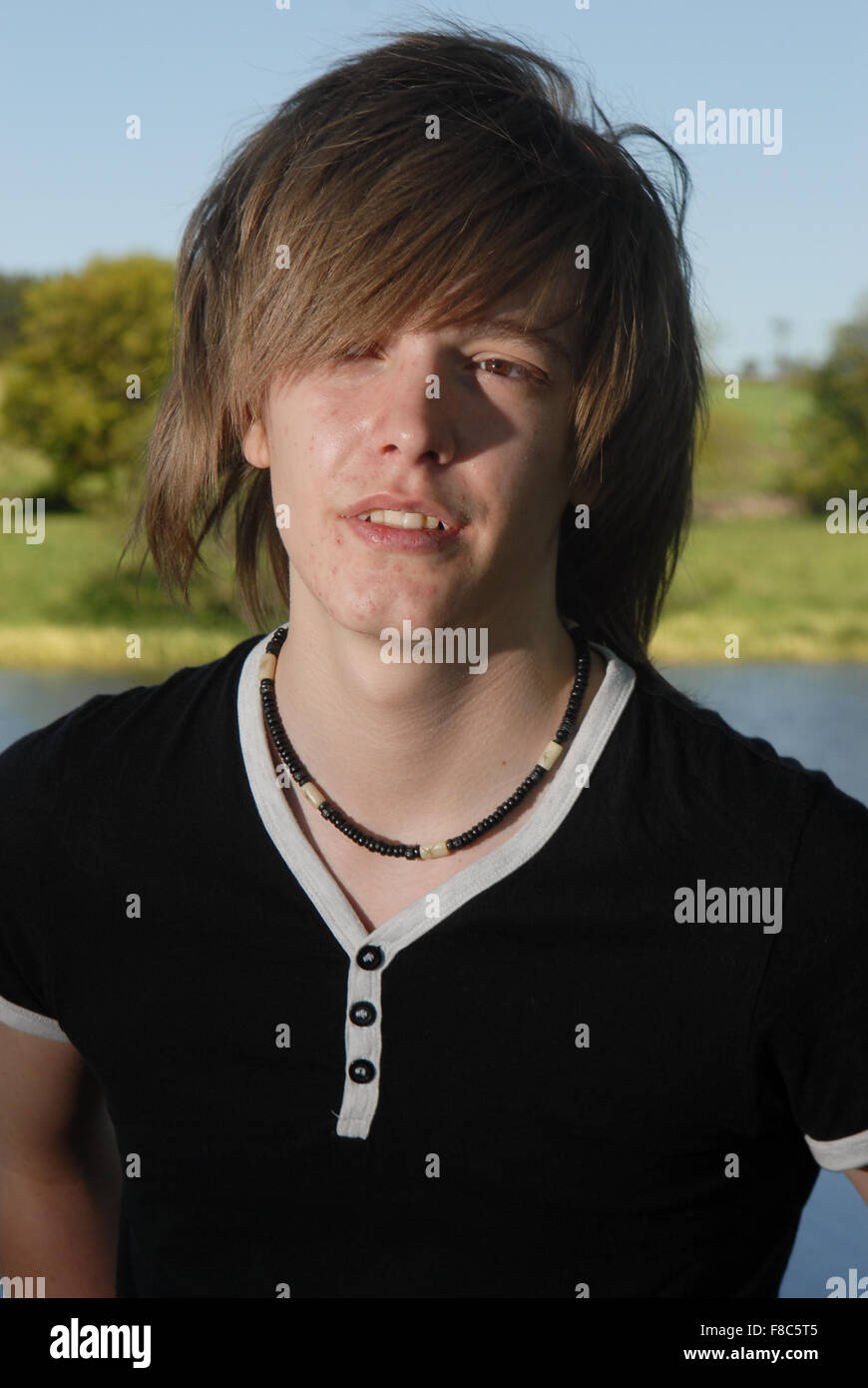 Long Messy Emo Hair Boy