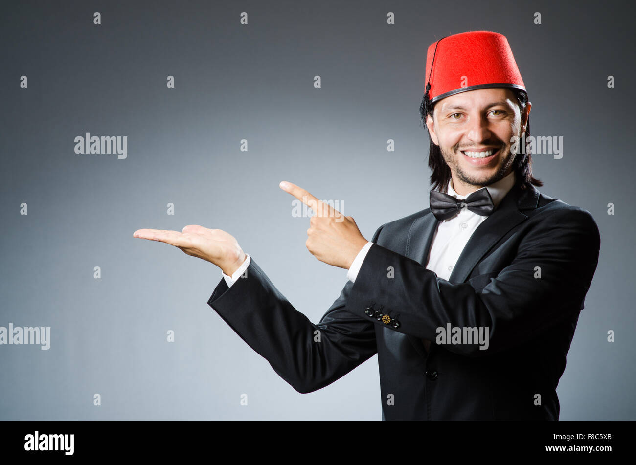 Man in traditional turkish hat and dress Stock Photo - Alamy