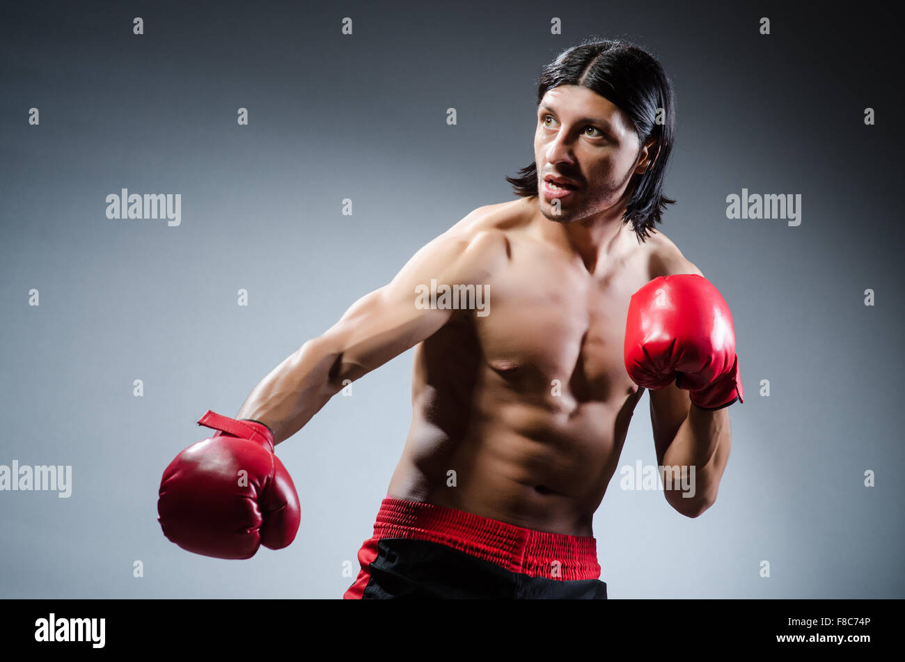Martial arts fighter at the training Stock Photo - Alamy
