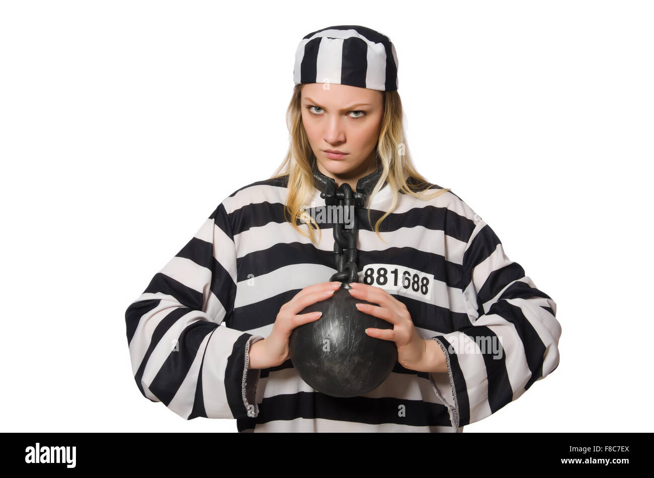 Funny prison inmate in concept Stock Photo - Alamy