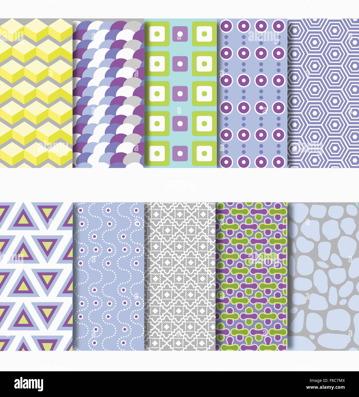 Various backgrounds of wrappers with creative consecutive patterns ...