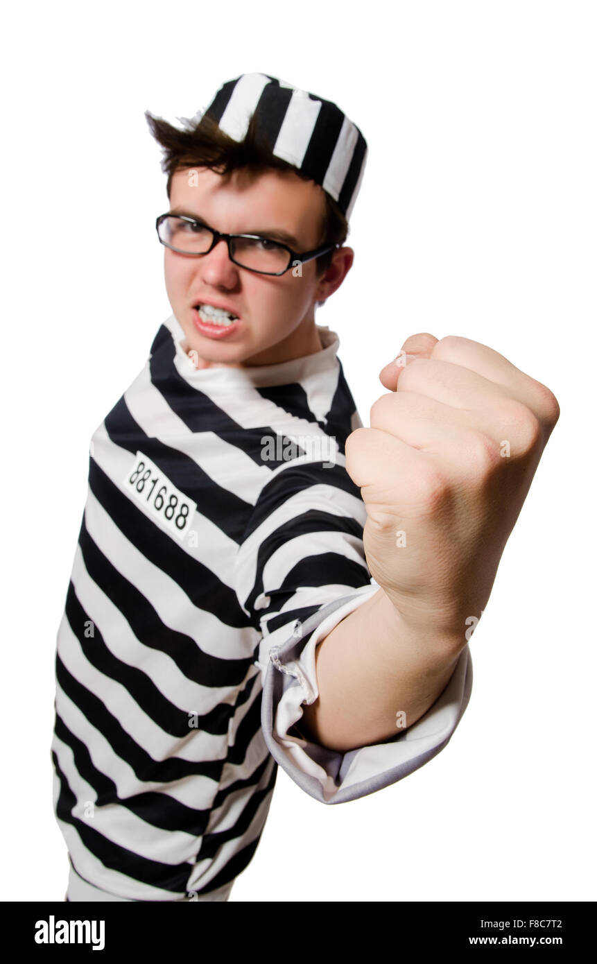 Funny prison inmate in concept Stock Photo - Alamy