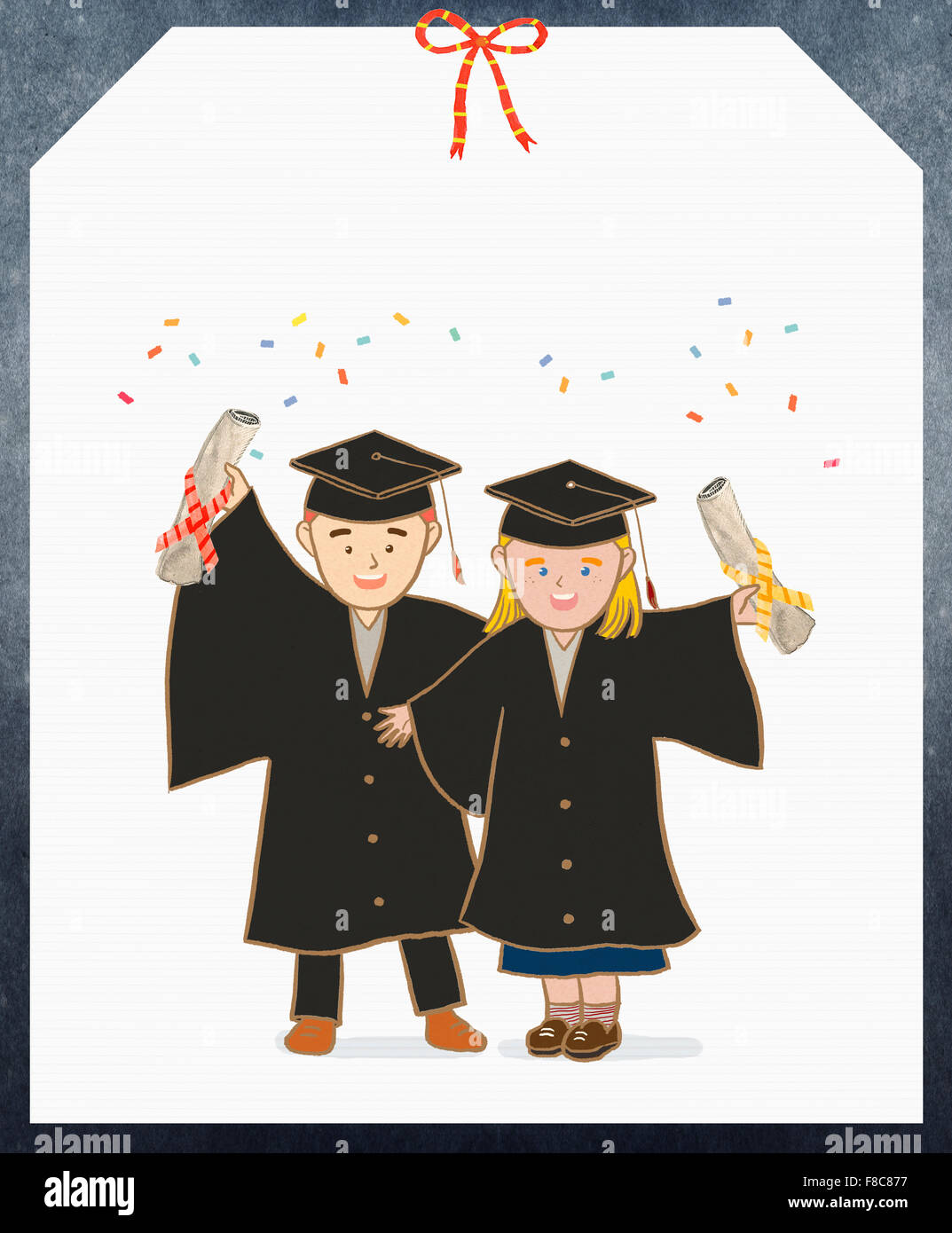 Boy wearing graduation cap gown hi-res stock photography and images - Alamy