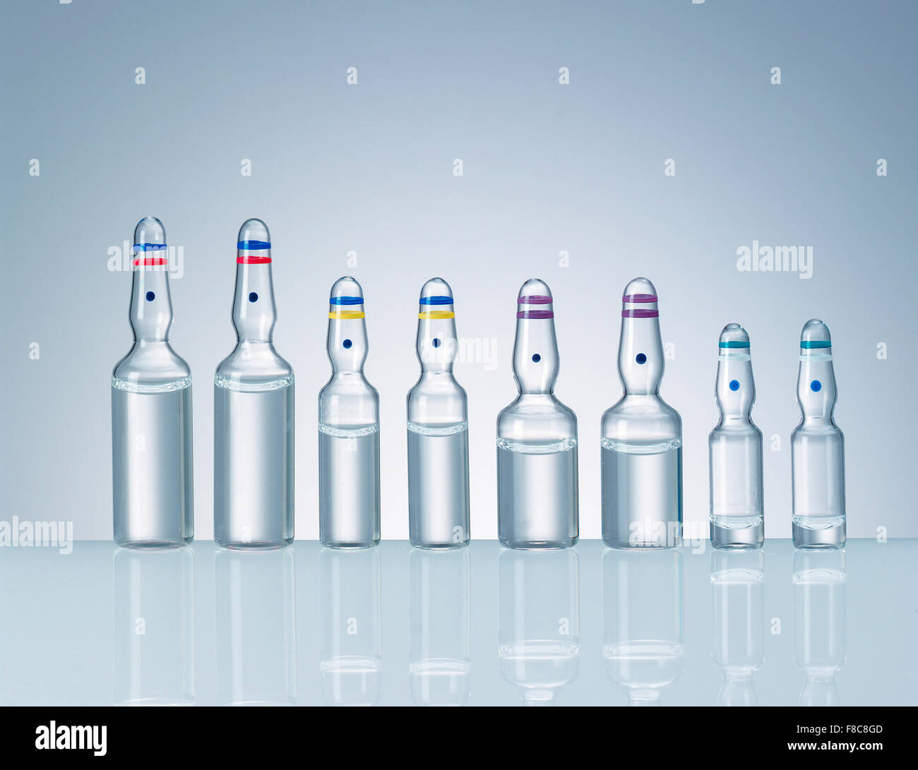 line of pharmaceutical phial Stock Photo - Alamy