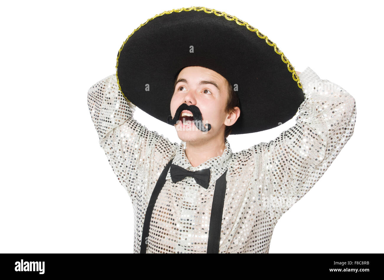 Funny mexican isolated on the white Stock Photo - Alamy