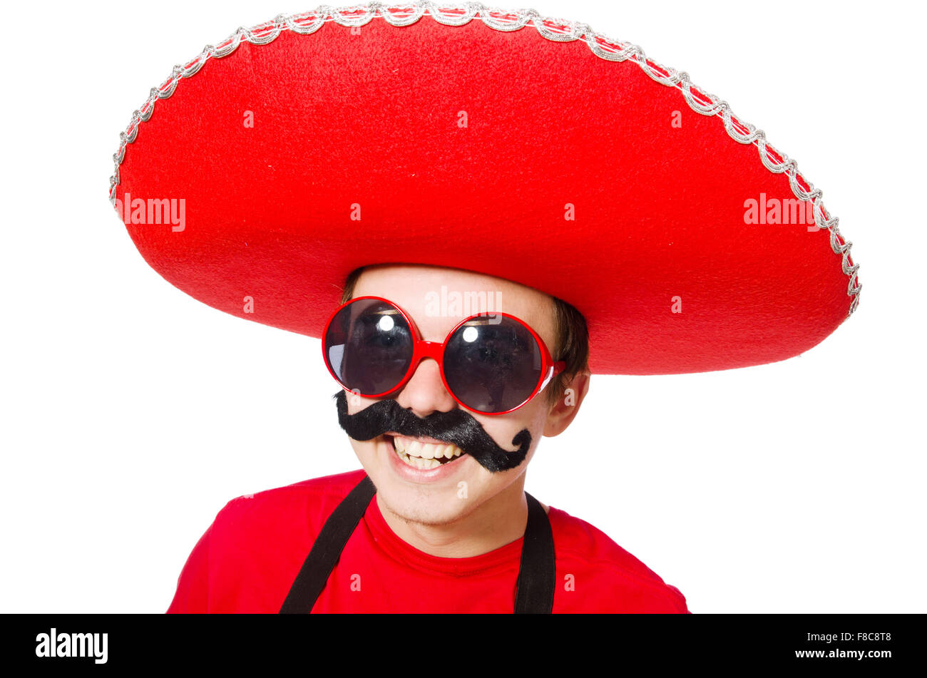 Funny mexican isolated on the white Stock Photo - Alamy