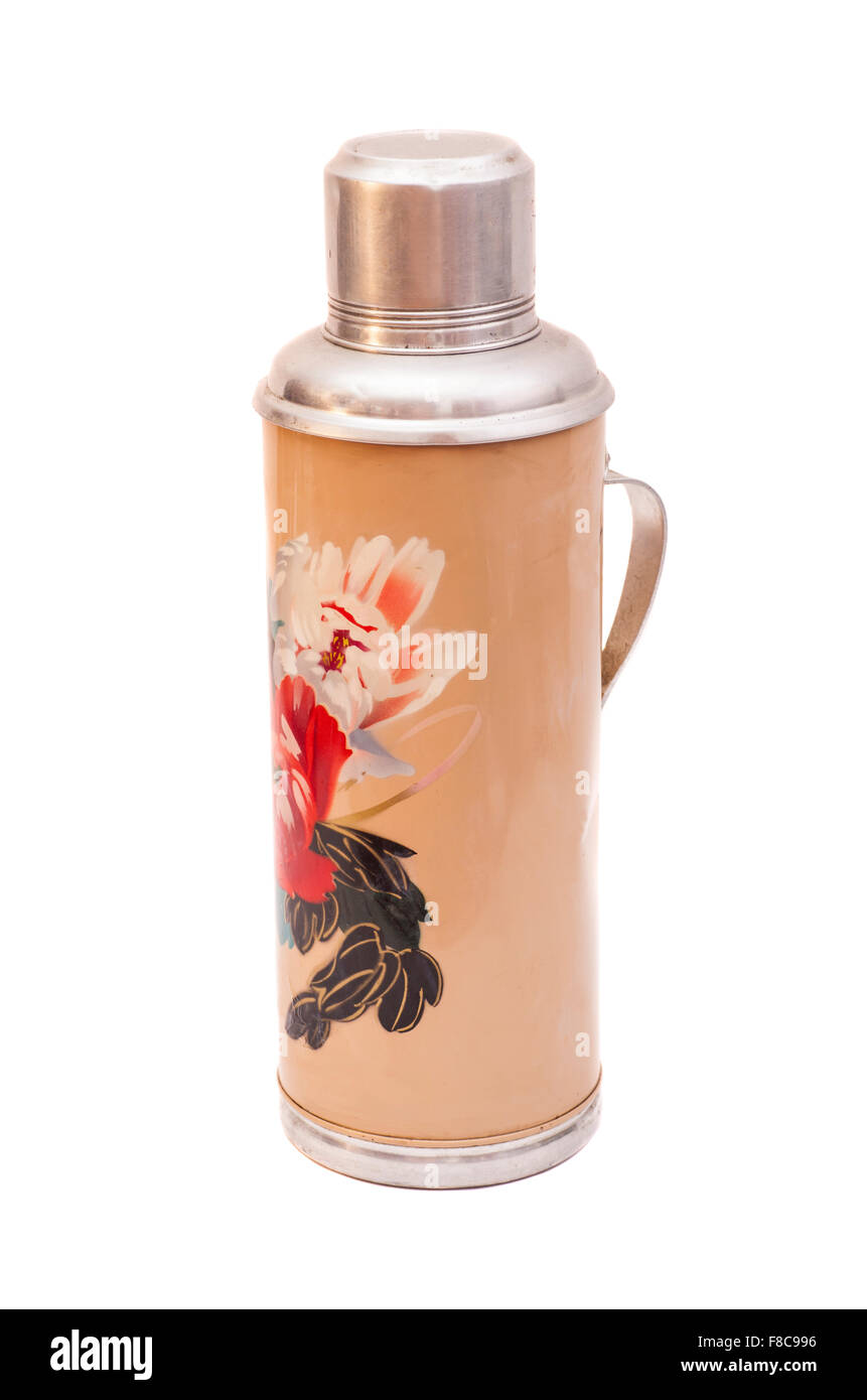 Thermo flask on the white background Stock Photo - Alamy