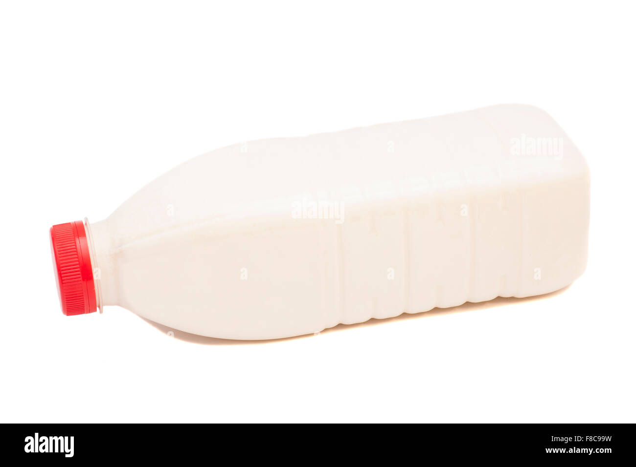 Plastic Bottle of milk isolated on white background Stock Photo - Alamy