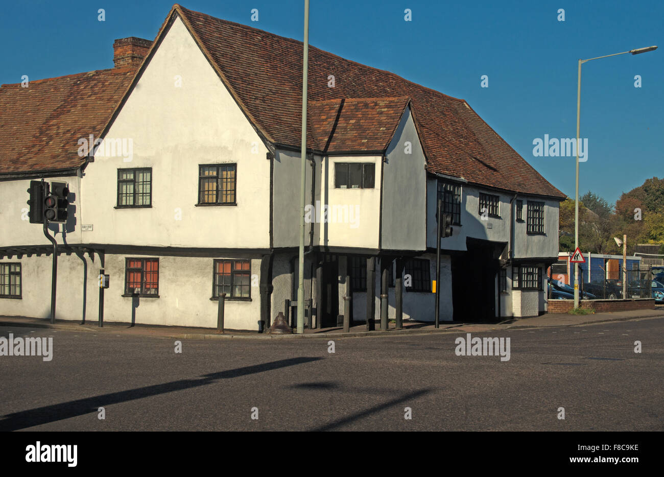 Baldock Hertfordshire Period Building Town Centre England Stock Photo ...