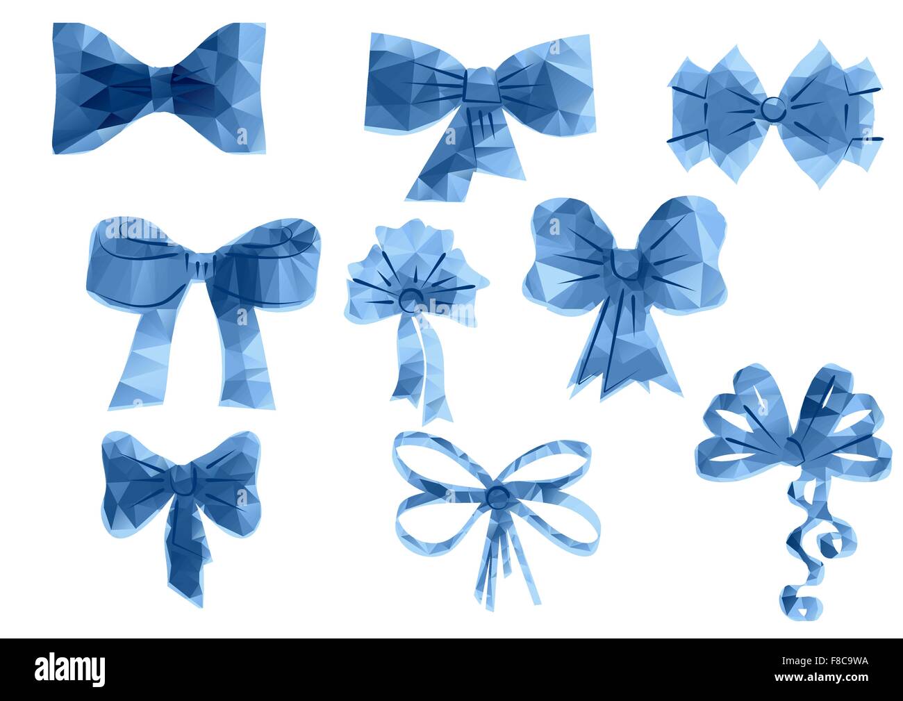 White triangular ribbon Stock Vector Images - Alamy