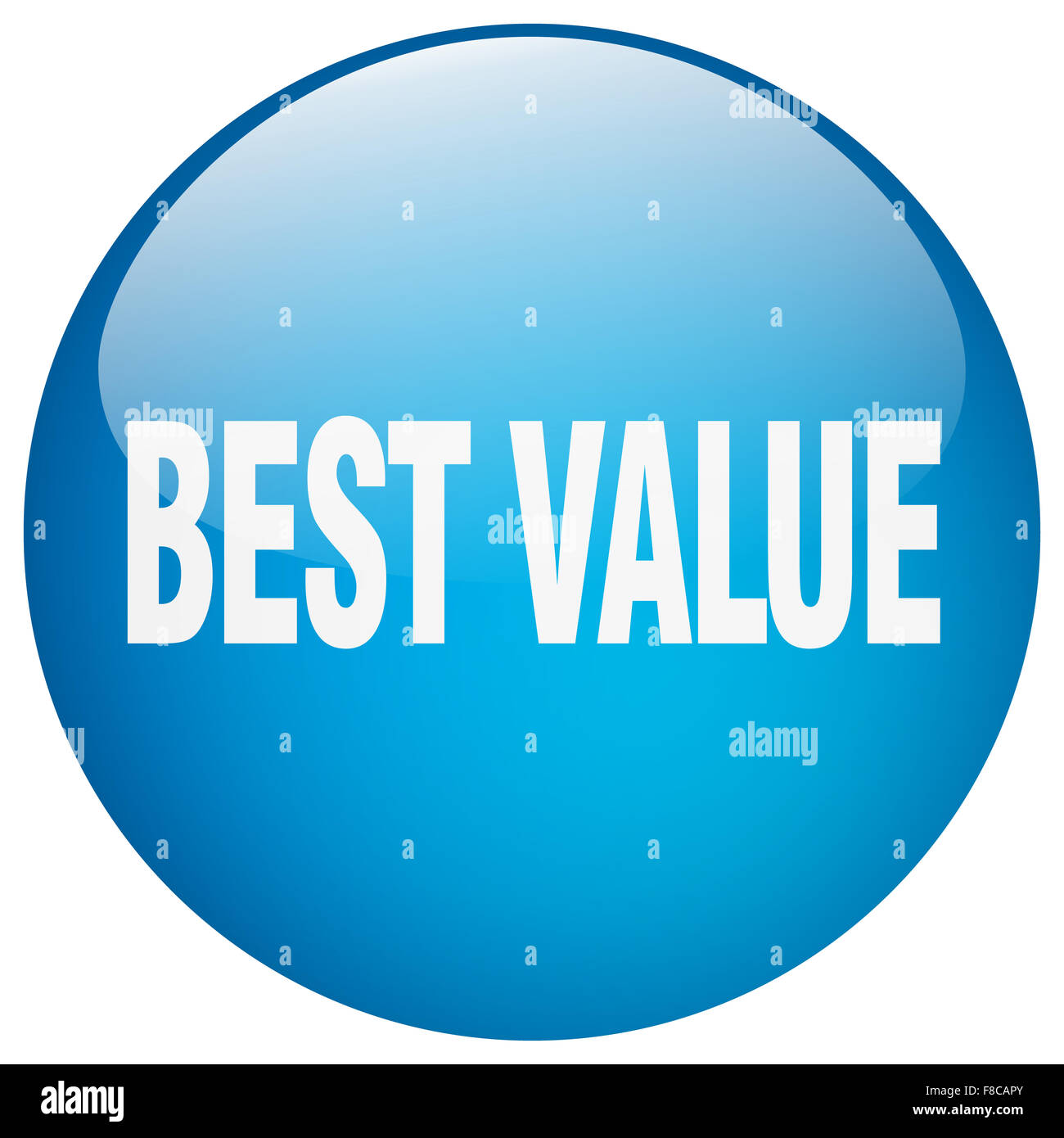 best value blue round gel isolated push button Stock Photo - Alamy