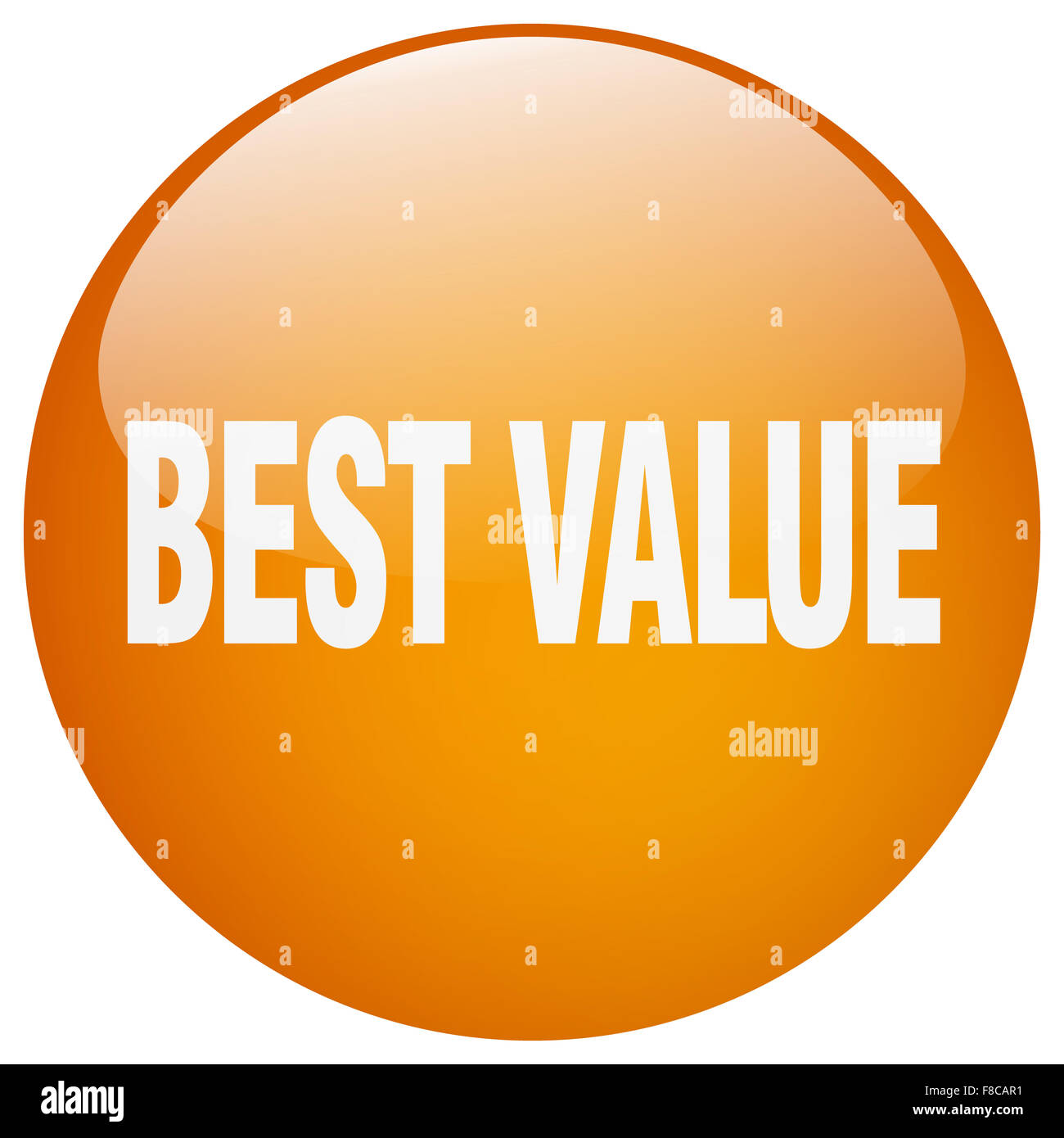 best value orange round gel isolated push button Stock Photo - Alamy