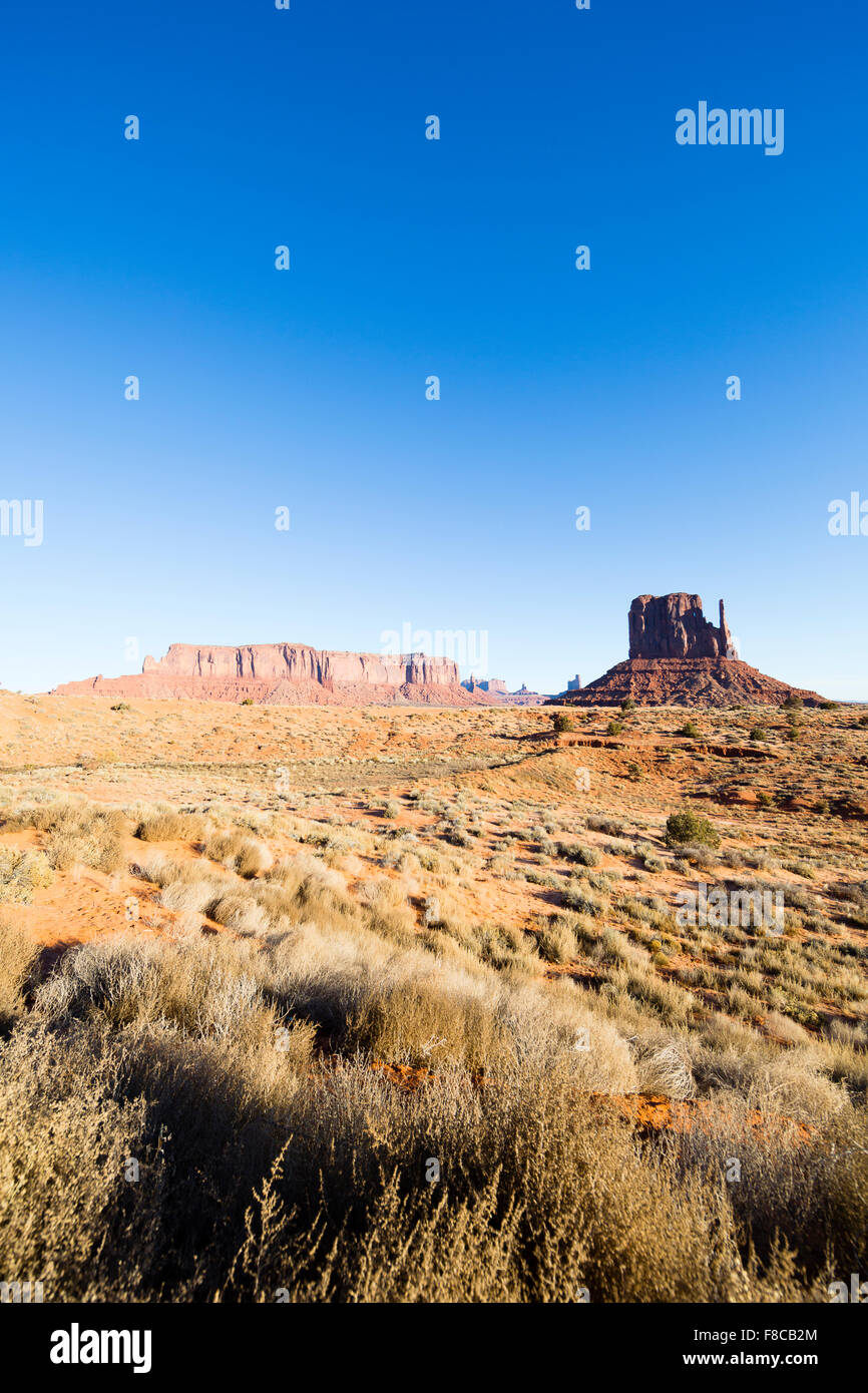 Monument Valley, Arizona. View of West Mitten Butte Stock Photo - Alamy