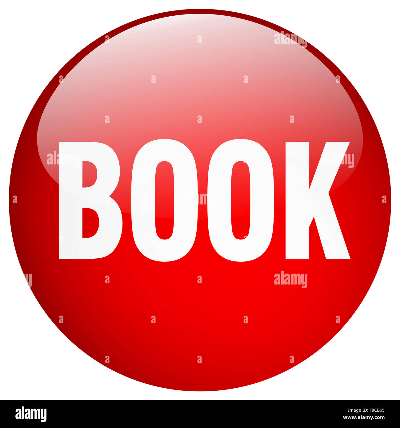 book red round gel isolated push button Stock Photo - Alamy