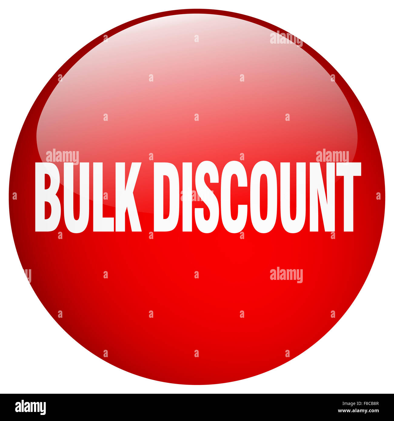 bulk discount red round gel isolated push button Stock Photo - Alamy