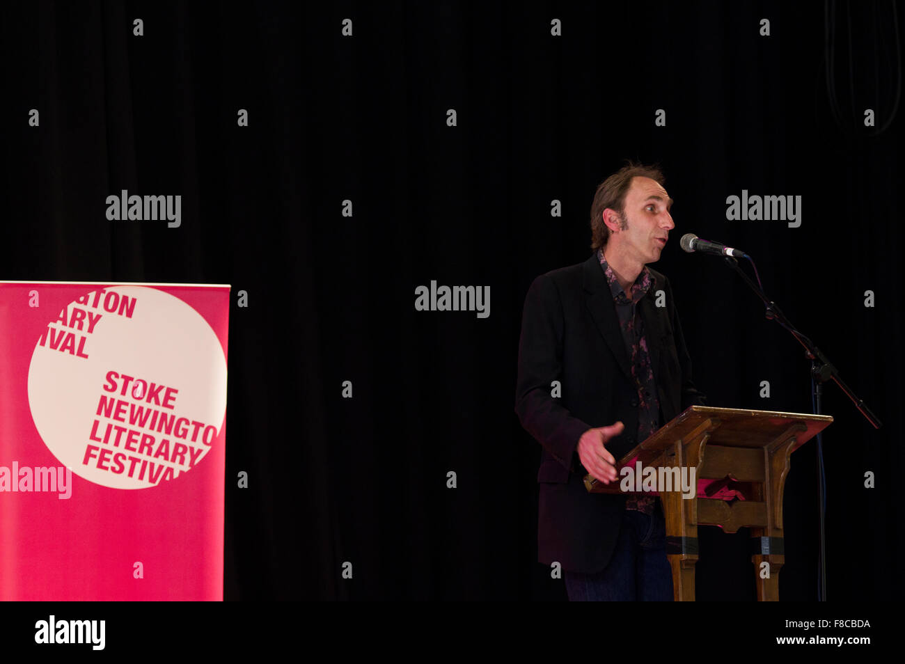 Will Self reading from his book, Shark, in the Town Hall at the 2015 ...