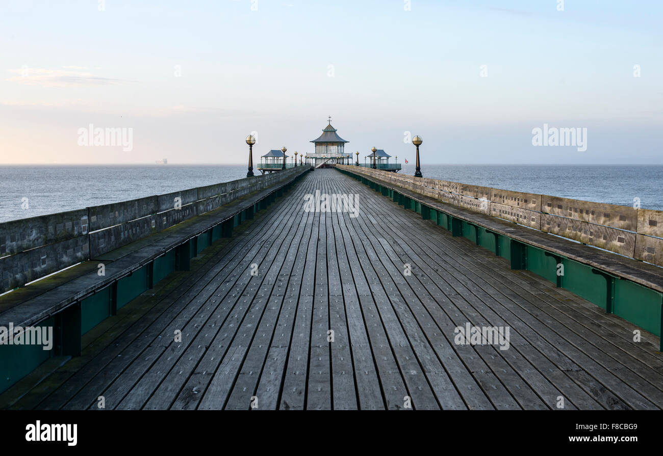 The Victorian Pier at Clevedon in North Somerset. Opened in 1869 the ...