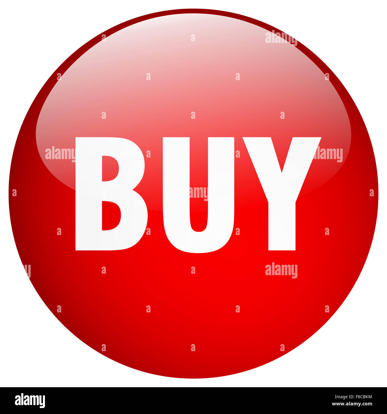 buy red round gel isolated push button Stock Photo - Alamy