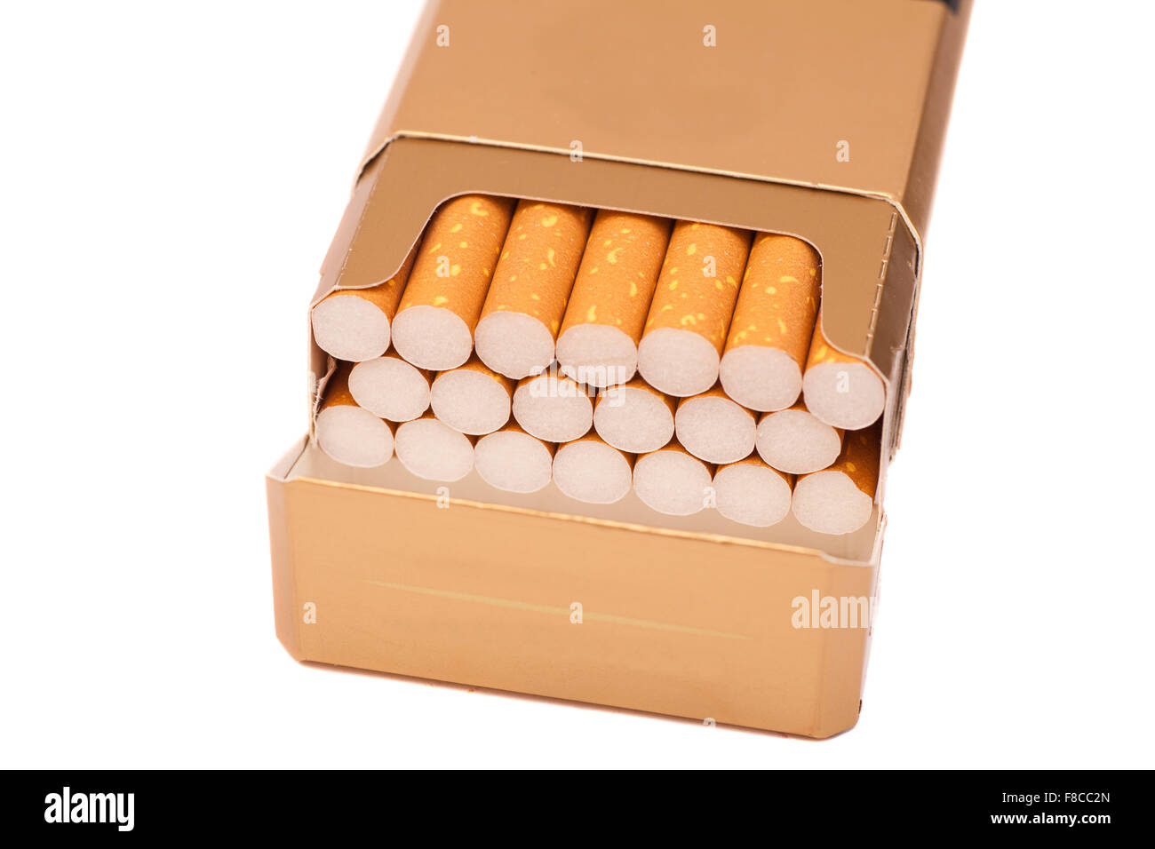 Box of cigarettes, isolated on a white Stock Photo - Alamy