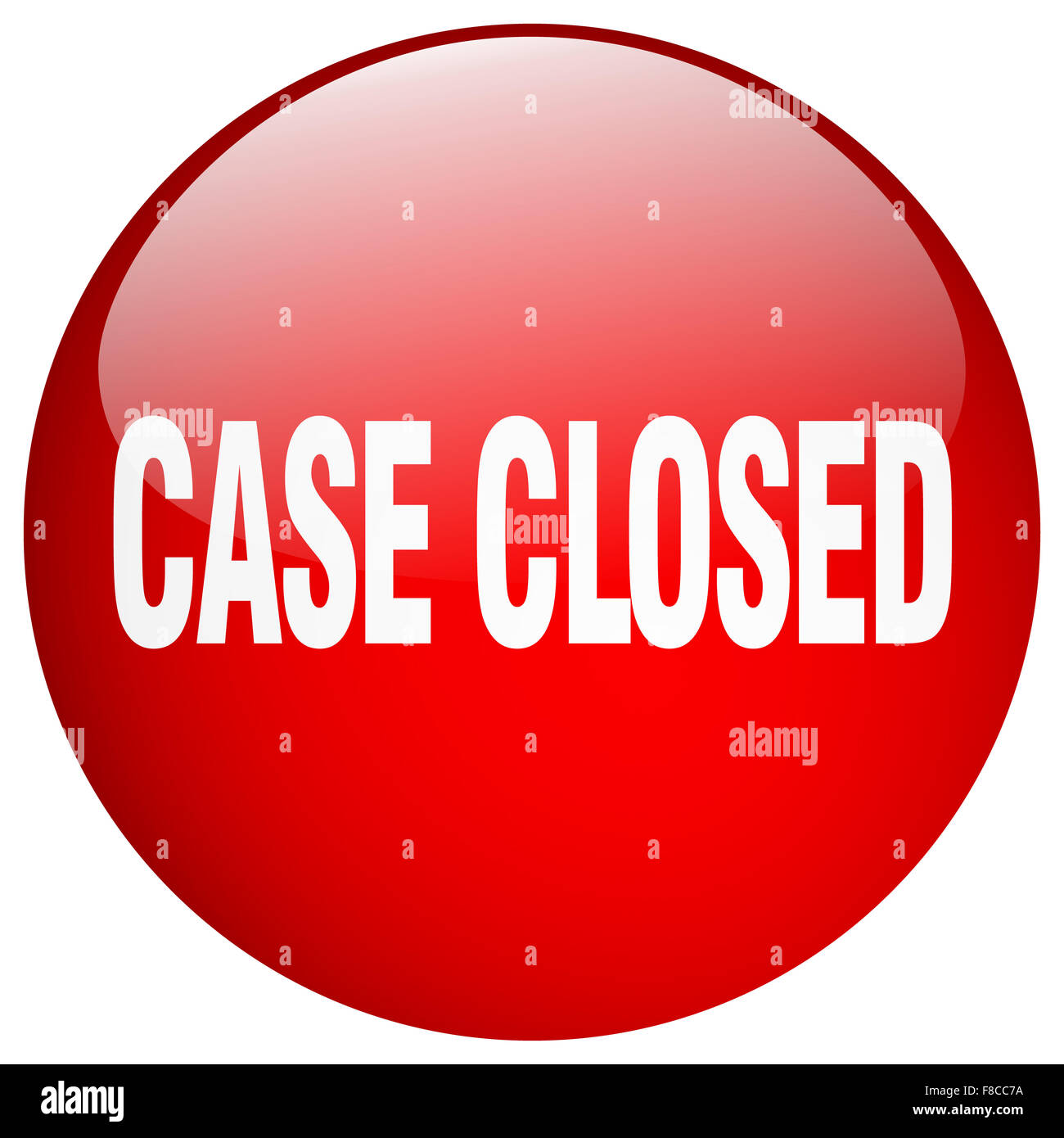 case closed red round gel isolated push button Stock Photo - Alamy