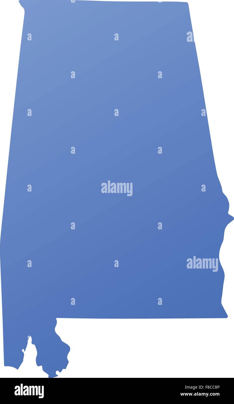 state map with blue gradient Stock Vector Image & Art - Alamy