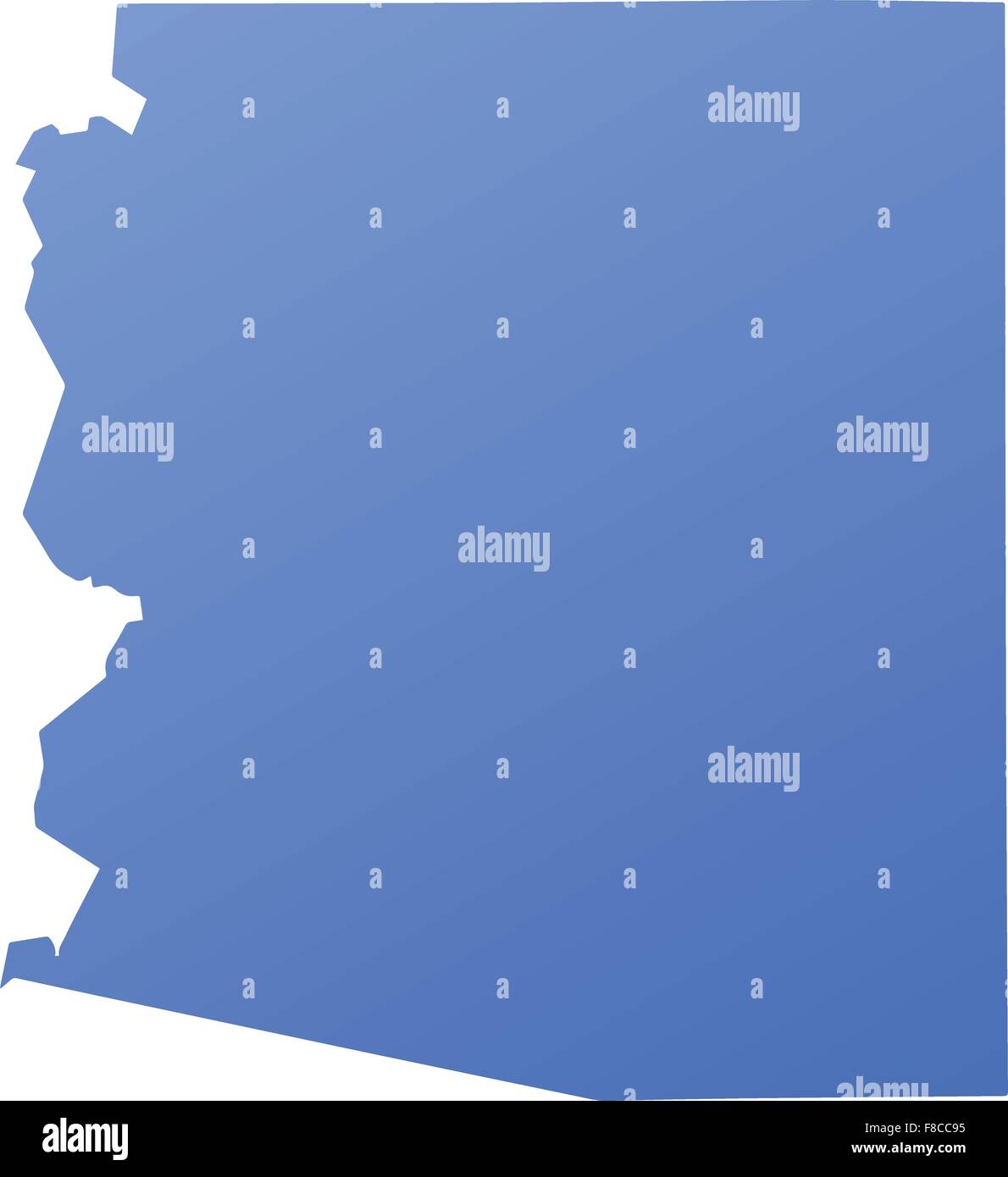 state map with blue gradient Stock Vector Image & Art - Alamy