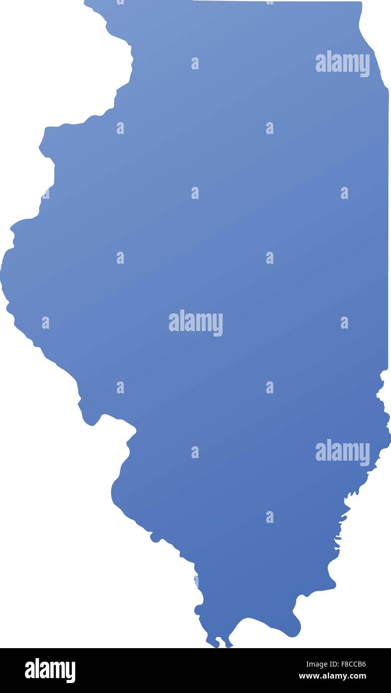 state map with blue gradient Stock Vector Image & Art - Alamy