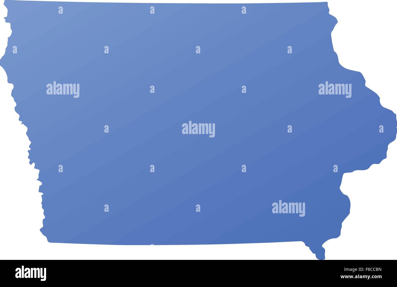 state map with blue gradient Stock Vector Image & Art - Alamy