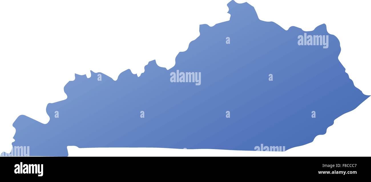 state map with blue gradient Stock Vector Image & Art - Alamy
