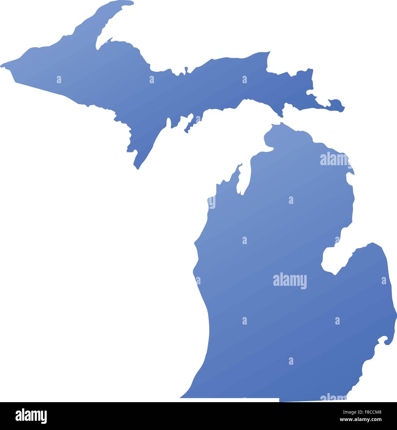 state map with blue gradient Stock Vector Image & Art - Alamy