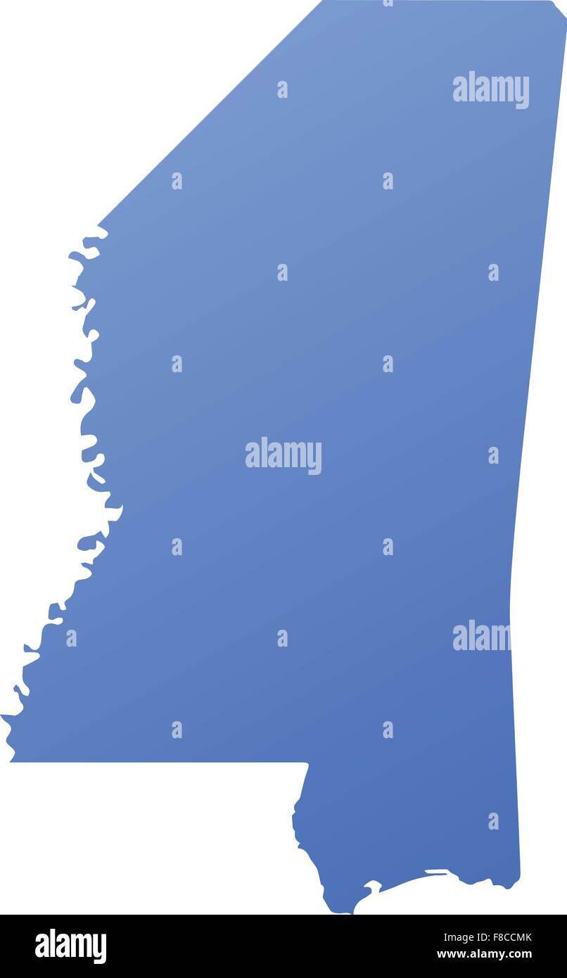 state map with blue gradient Stock Vector Image & Art - Alamy