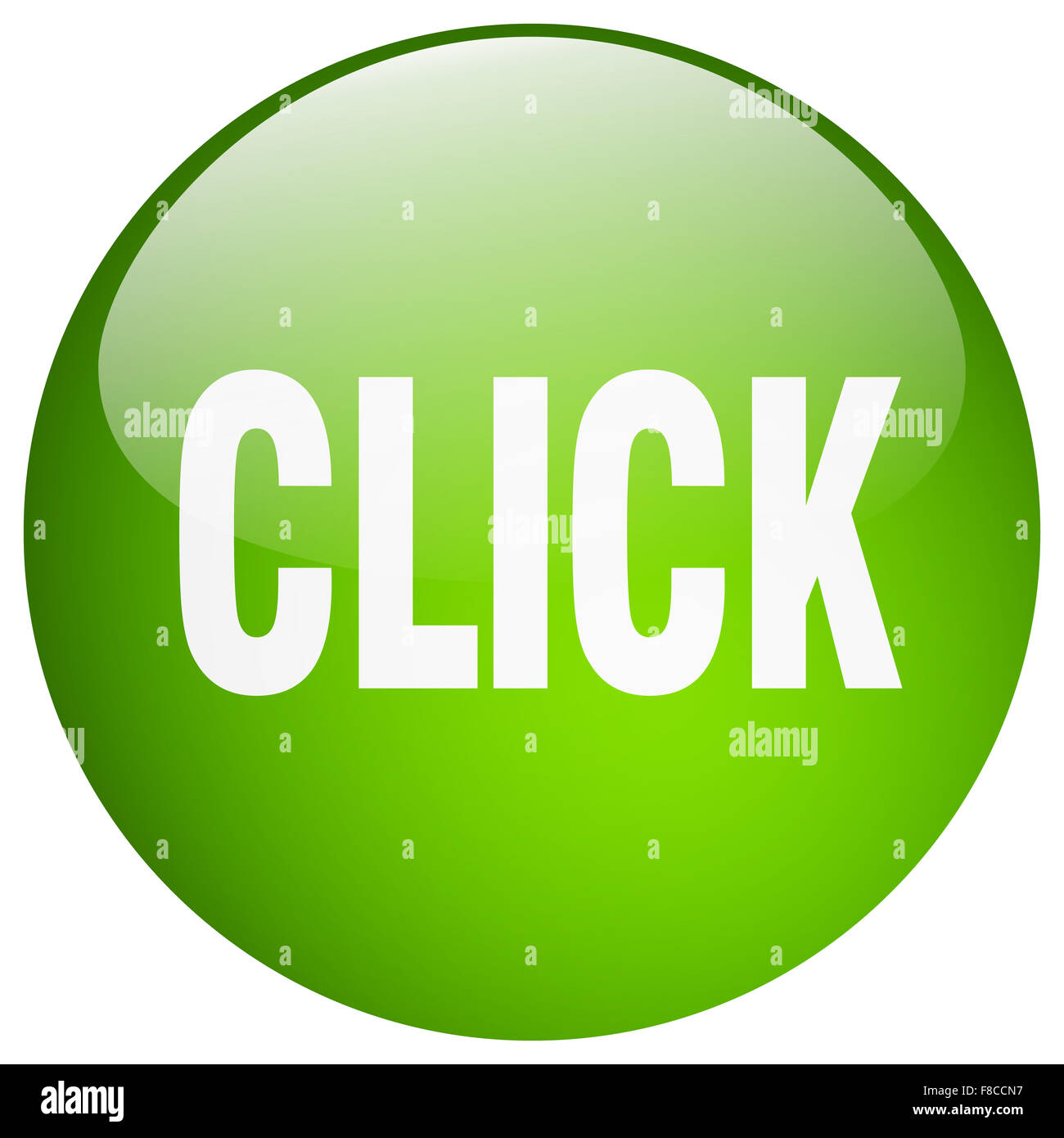 click green round gel isolated push button Stock Photo - Alamy