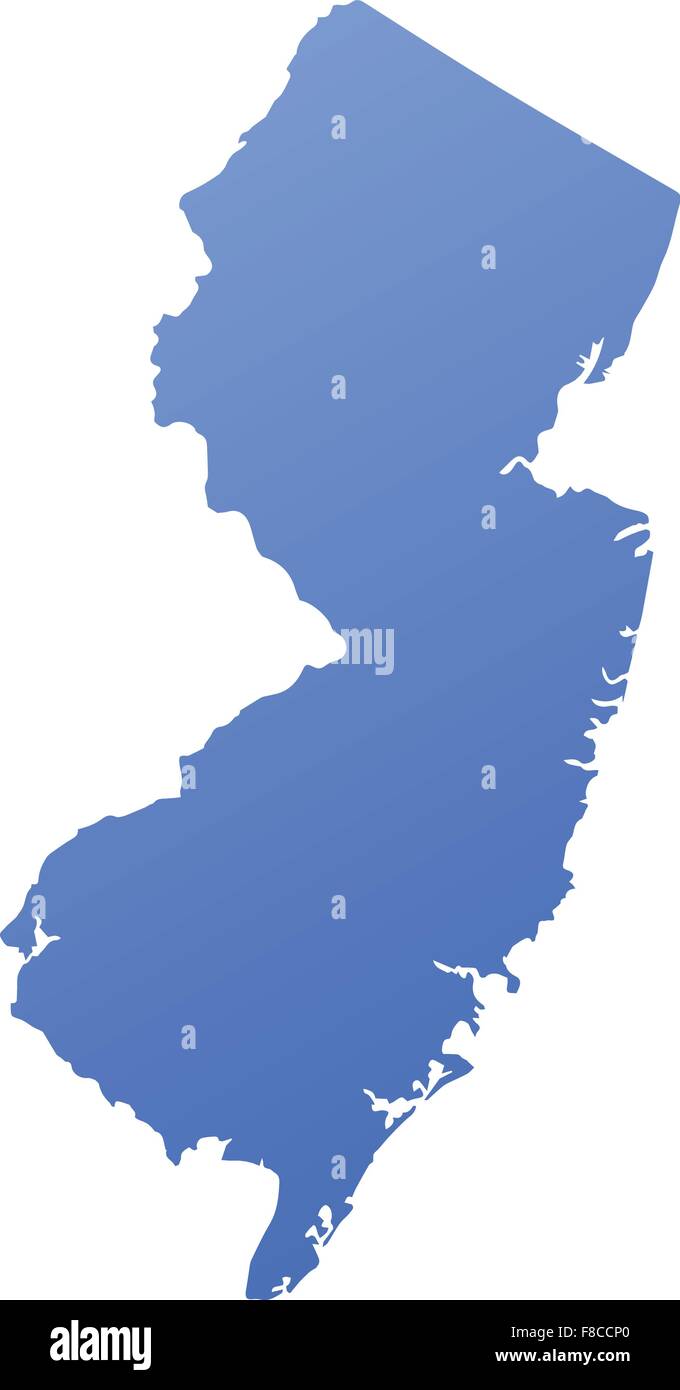 state map with blue gradient Stock Vector Image & Art - Alamy