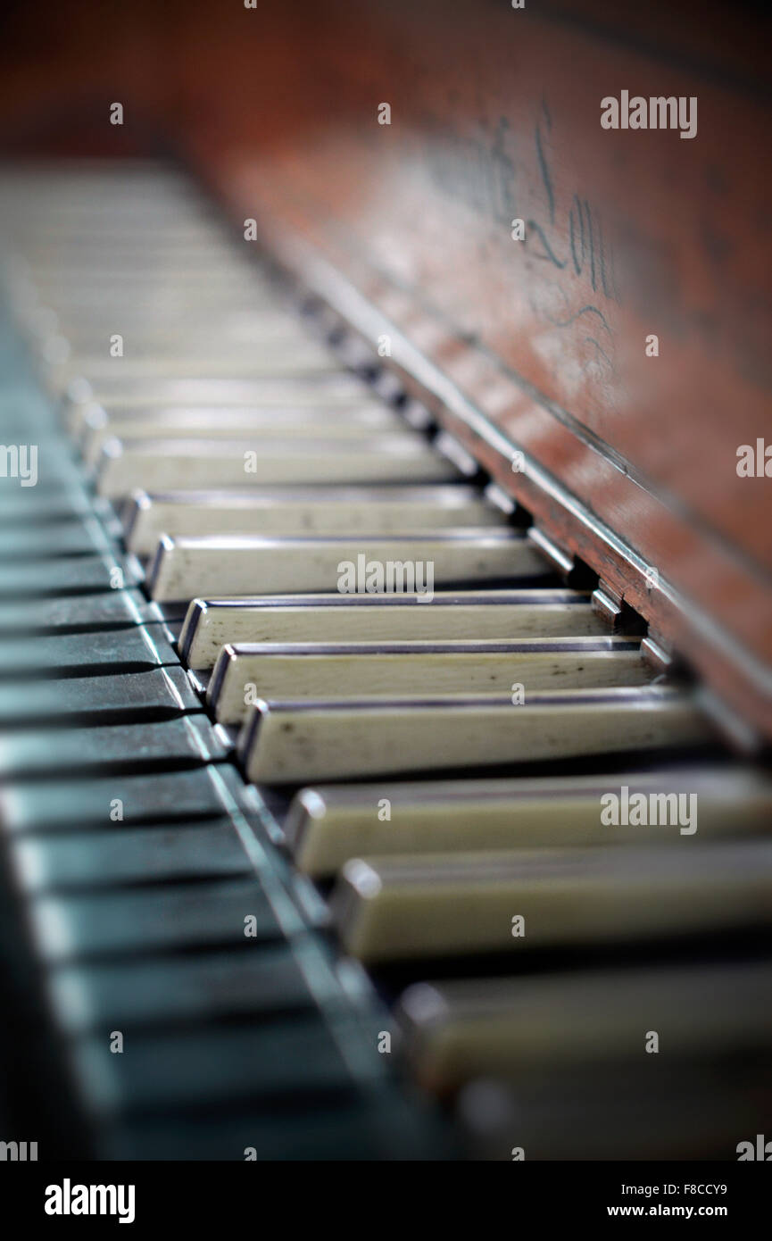 piano, keys, keyboard, vintage, old, music, instrument, ''musical ...
