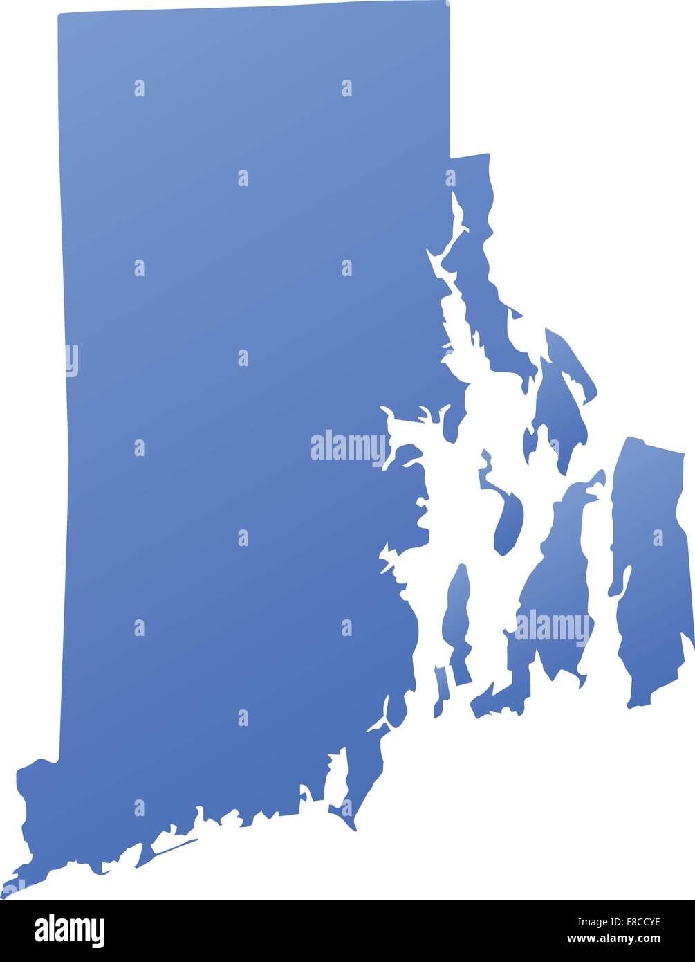 Rhode island state map hi-res stock photography and images - Alamy