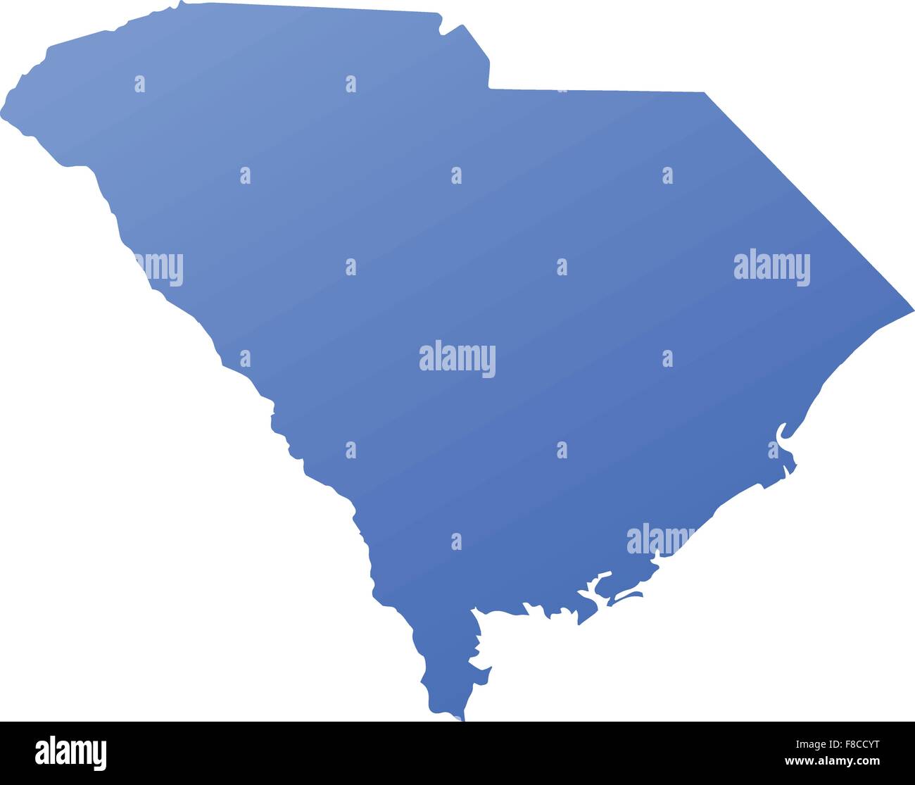 South carolina state map hi-res stock photography and images - Alamy